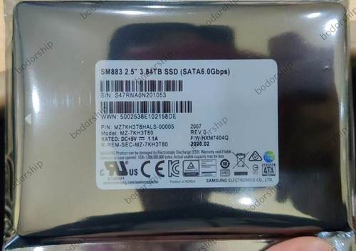 Samsung 3.84TB SM883 SSD 2.5 R-REM-SCE-MZ-7KH3T80 SATA6.0Gbps MZ7KH3T8HAJR-00005 | eBay