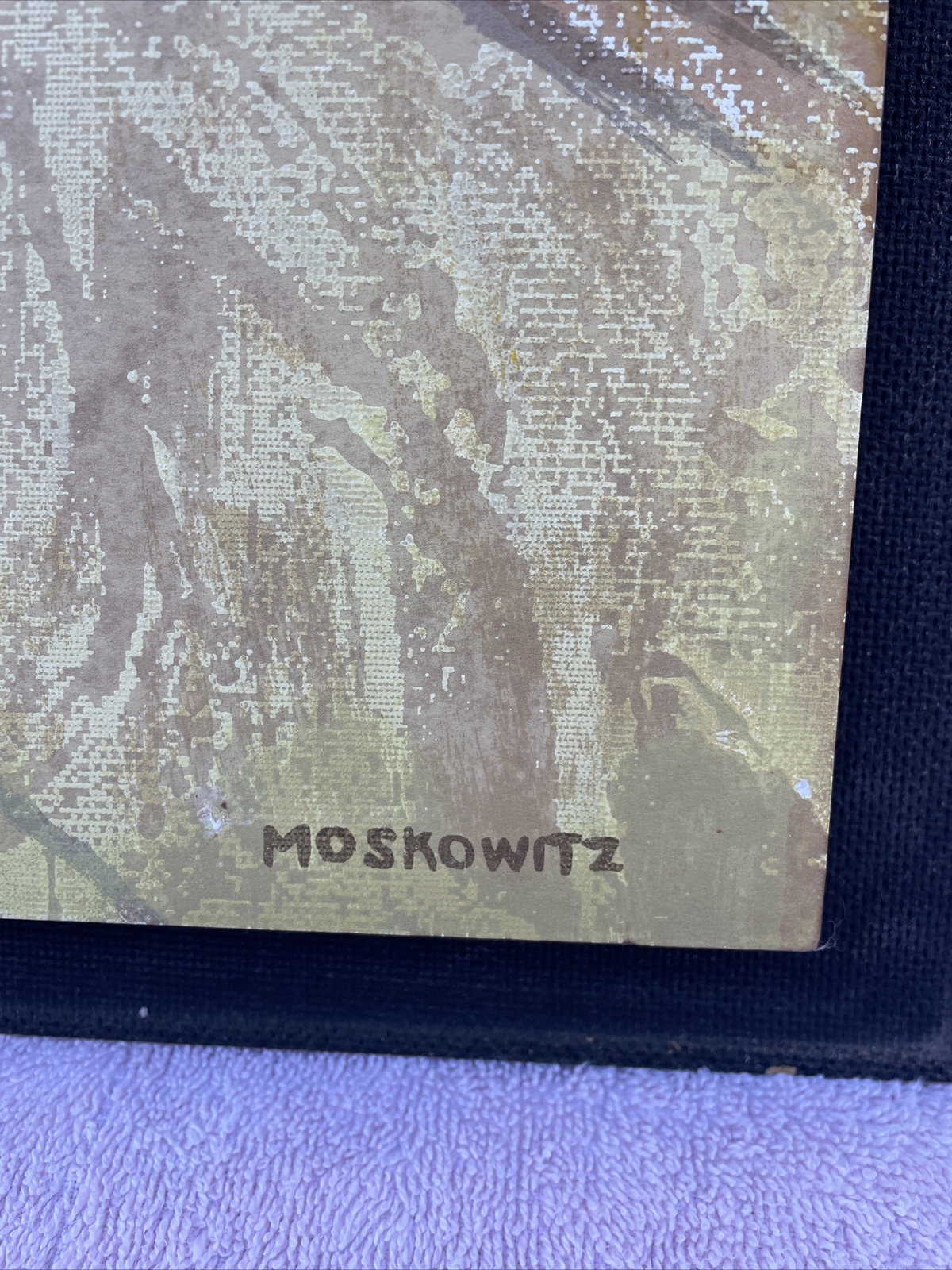 Mid Century Abstract Artist Robert Moskowitz Painting. Signed C1970’s ...