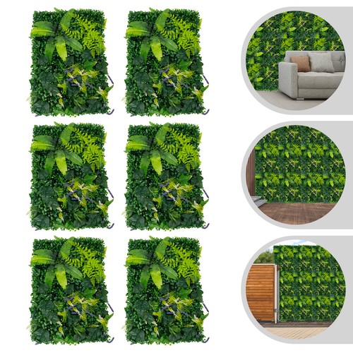 6PCS Greenery Walls, Artificial Greenery Wall, Artificial Grass Backdrop Wall | eBay