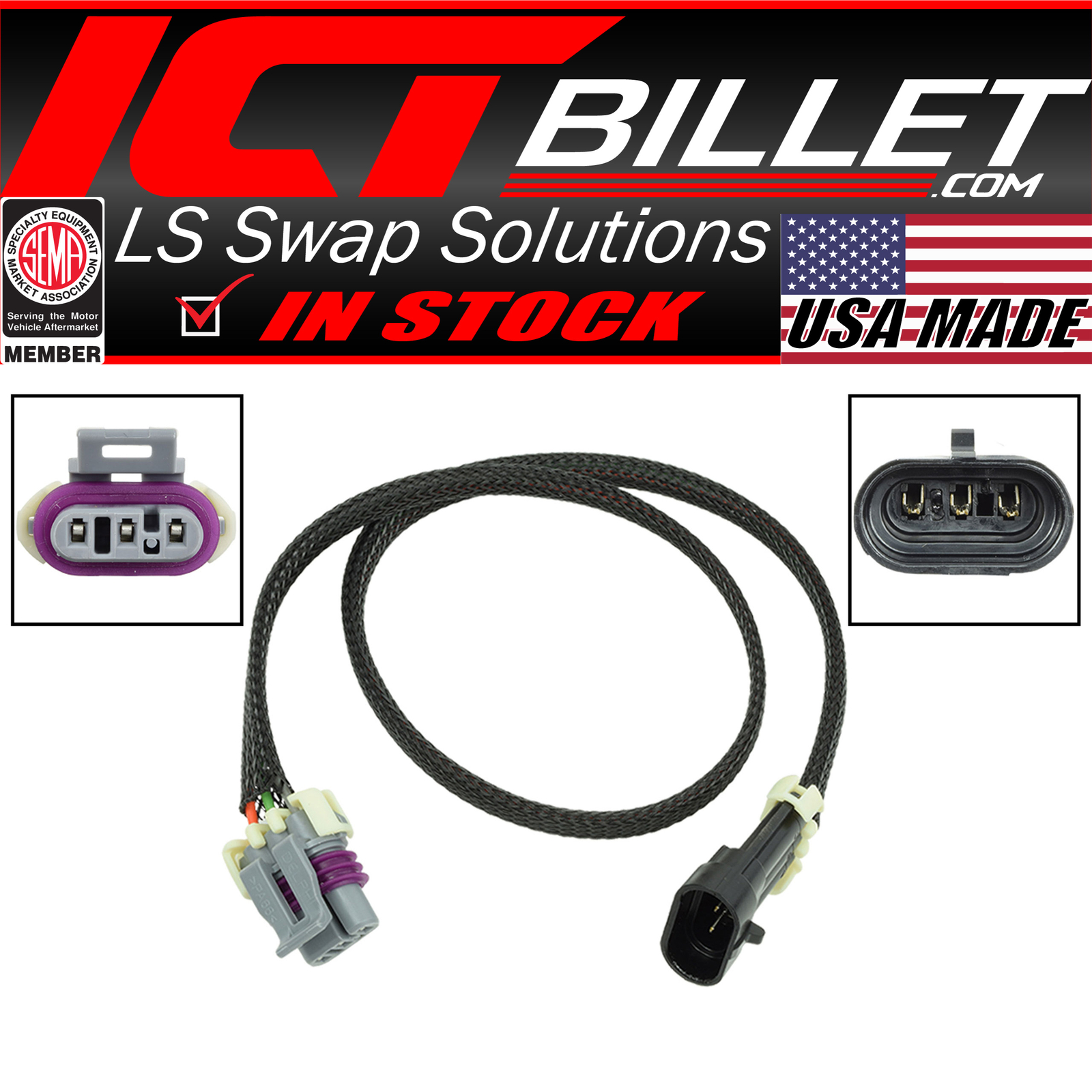 Wire Extension 24" LS Gen 4 MAP Manifold Absolute Pressure Sensor ...