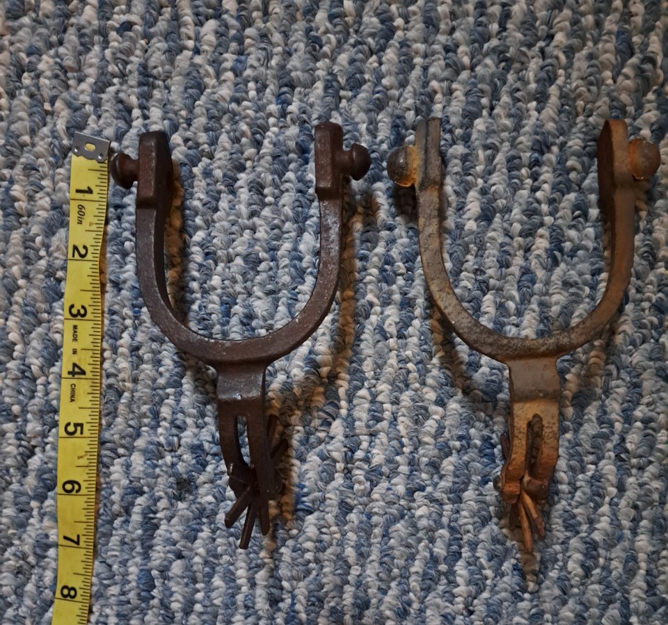 Vintage Set Of Spurs Rusted Antique Spurs No Leathers Original | eBay