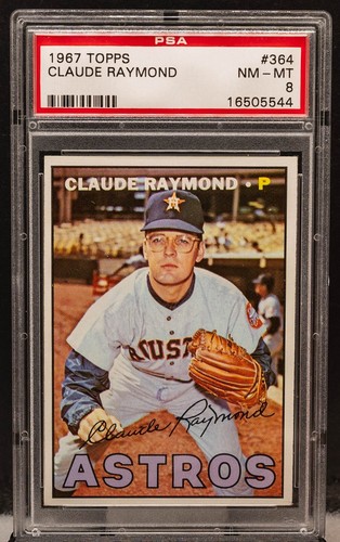 5544 CLAUDE RAYMOND 1967 Topps SET BREAK 364 PSA 8 | eBay