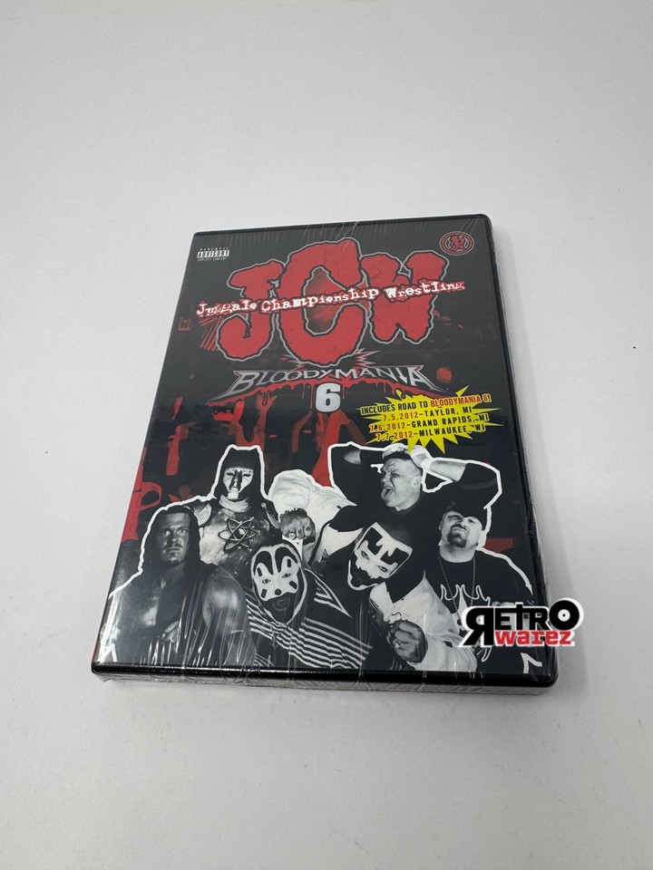 JCW Bloody Mania 6 DVD SEALED insane clown posse Juggalo wrestling ...