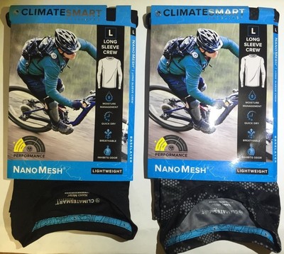 MEN'S CLIMATESMART NANO MESH LIGHTWEIGHT BASE LAYER LONG SLEEVE CREW ...