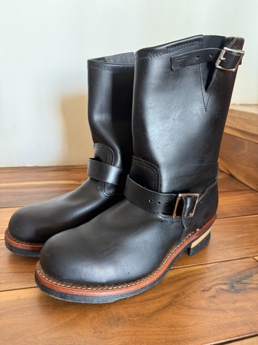 Red Wing Boots 2268 Engineer Boots ASTM Tag ChromeLeather Black Size ...