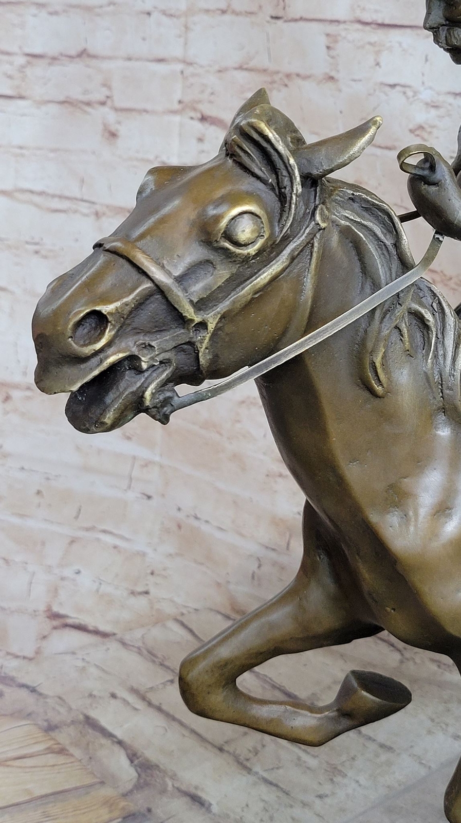 Civil War Union Soldier Cavalry Officer on Horseback Bronze Statue ...