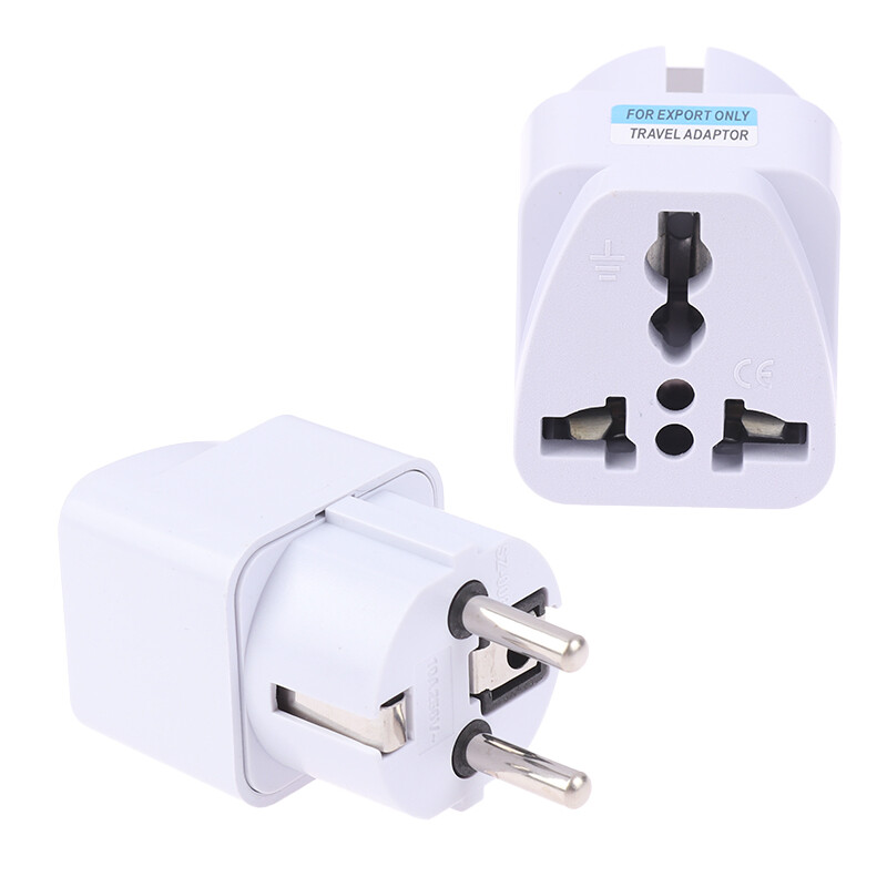 KR Plug Adapter AU UK US To EU Electrical Socket Type E/F France Spain ...