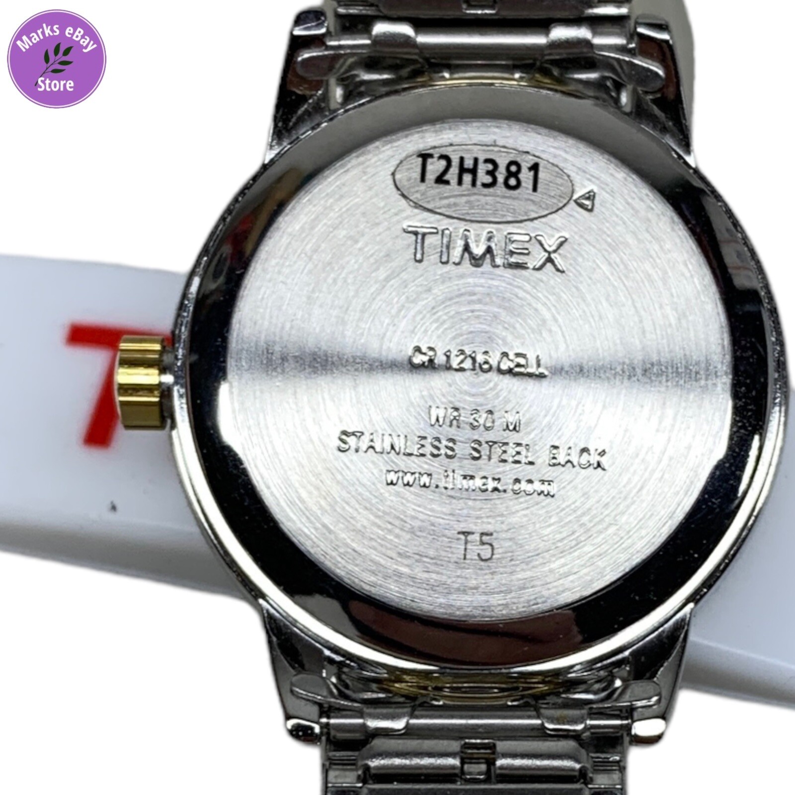 Timex Indiglo Two Tone WR 30m Women's Expansion Watch - T2H381 for sale ...