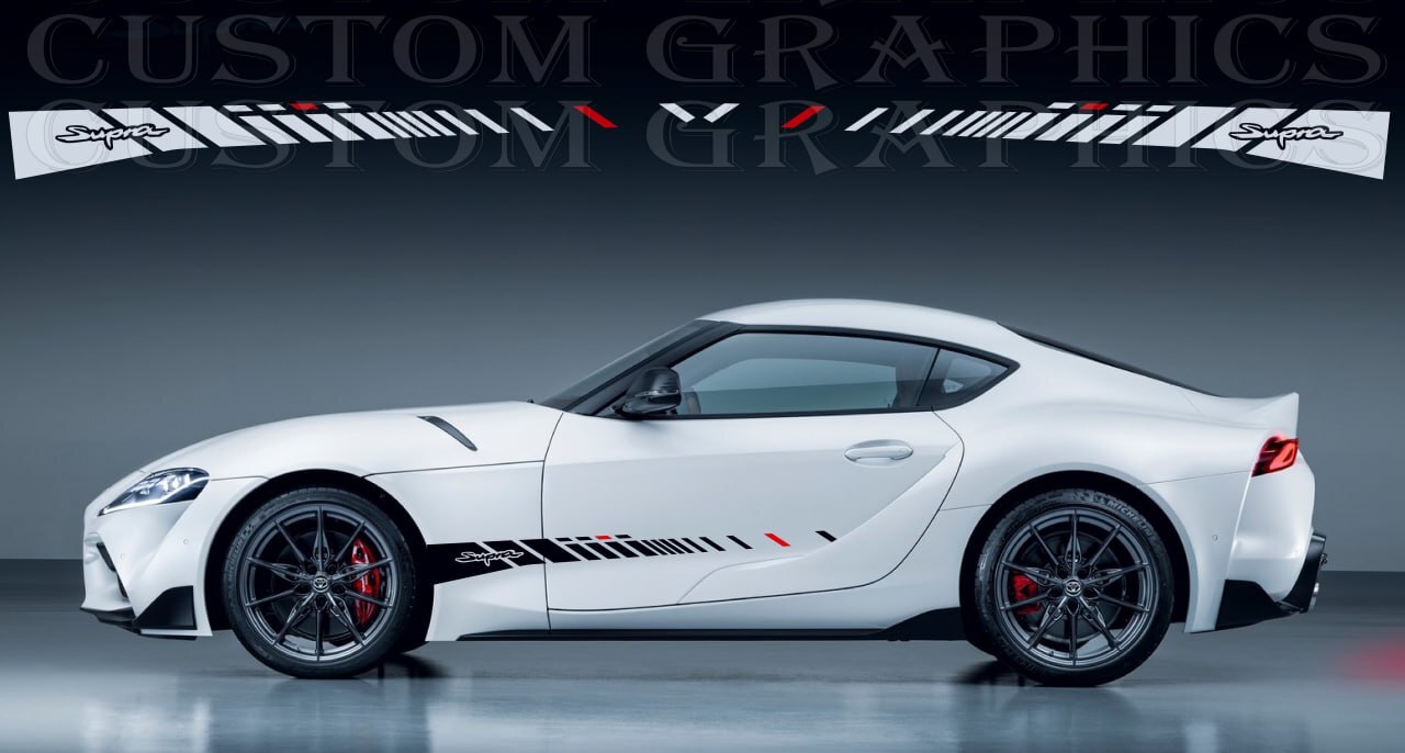 Premium Decals Compatible With Supra New Stickers Unique Design BFF Car ...