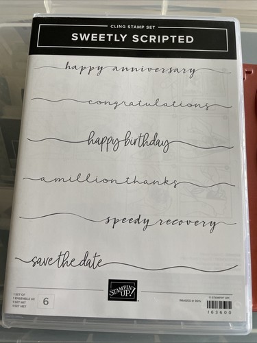 Stampin Up Stamp Set : Sweetly Scripted | eBay