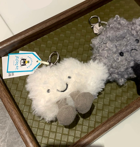Jellycat Amuseable Cloud Bag Charm – Soft Plush Keychain | eBay