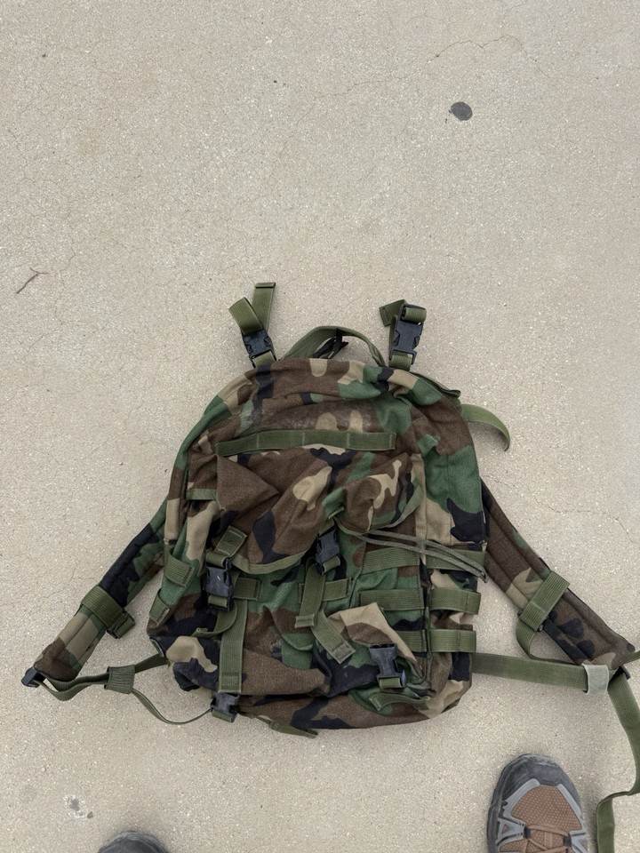 USGI MOLLE II Assault Pack Woodland Camo – Genuine Military Surplus ...