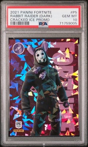 2021 Panini Fortnite Cracked Ice Promo Rabbit Raider (Dark)#P5 PSA 10 ...
