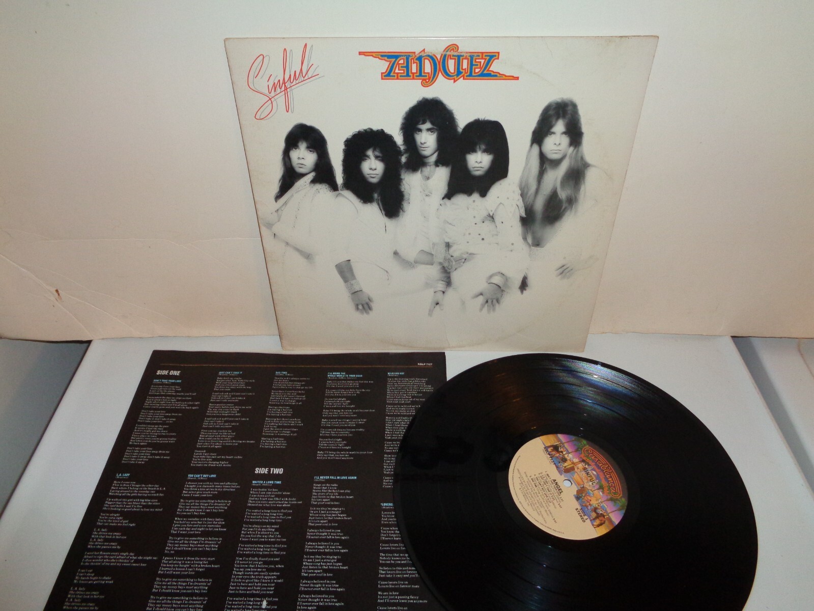 Angel Sinful LP Casablanca Records 1979 Original Release + Lyrics Photo ...