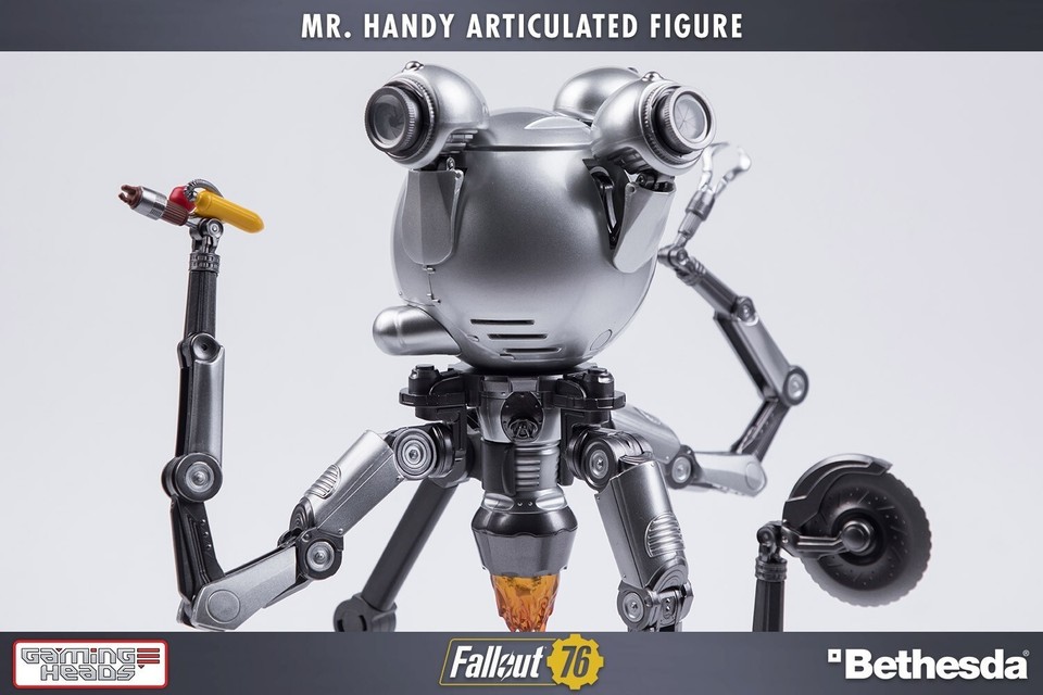 1/6 GAMING HEADS / BETHESDA / THREEZERO FALLOUT 76 MR. HANDY 12" ACTION ...