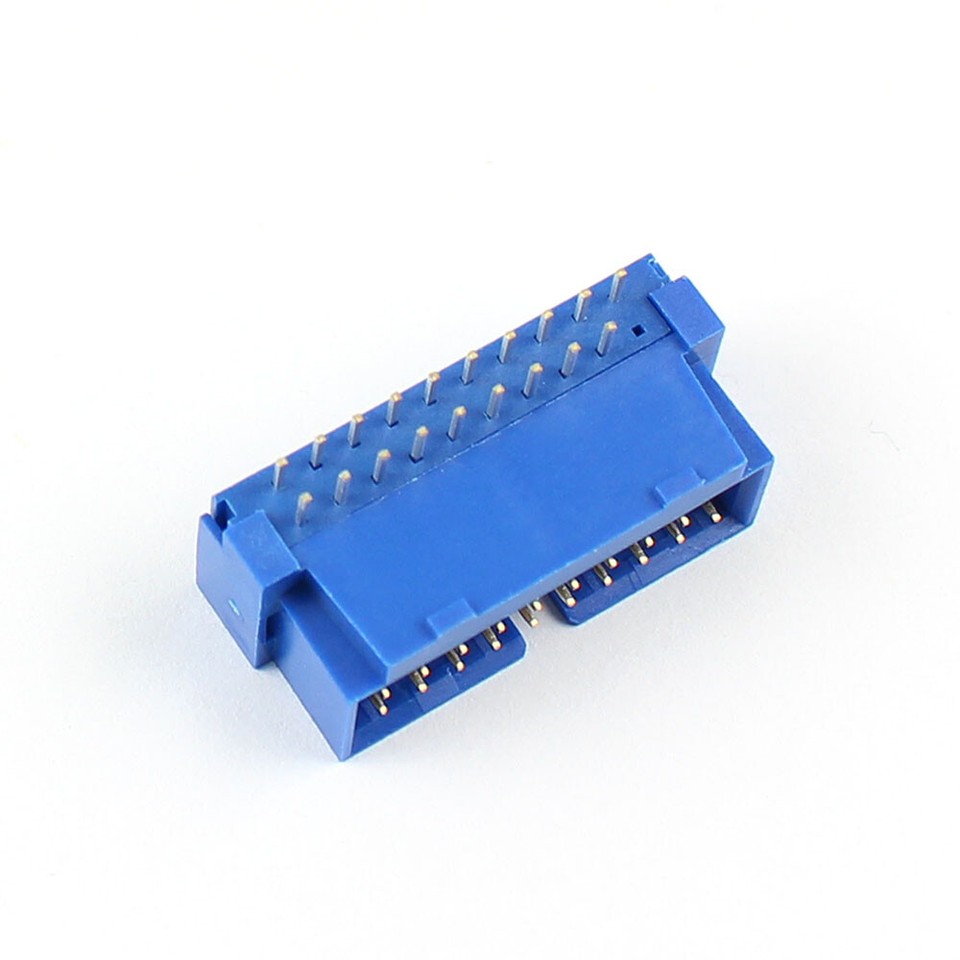 5Pcs USB 3.0 IDC 19 Pin Male Right Angle IDC Box Header PCB Connector ...