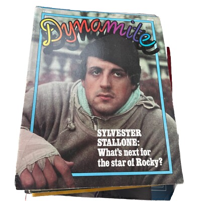1977 DYNAMITE MAGAZINE - SYLVESTER STALLONE COVER - L 17687 | eBay