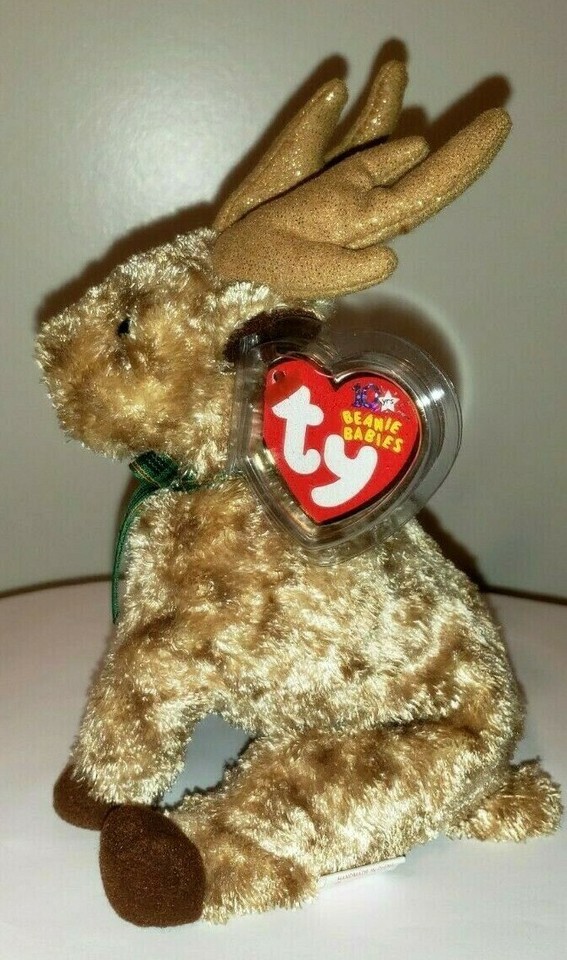 Ty Beanie Baby - RUDY the Reindeer (6.5 Inch) NEW MWMTs Plush Stuffed ...