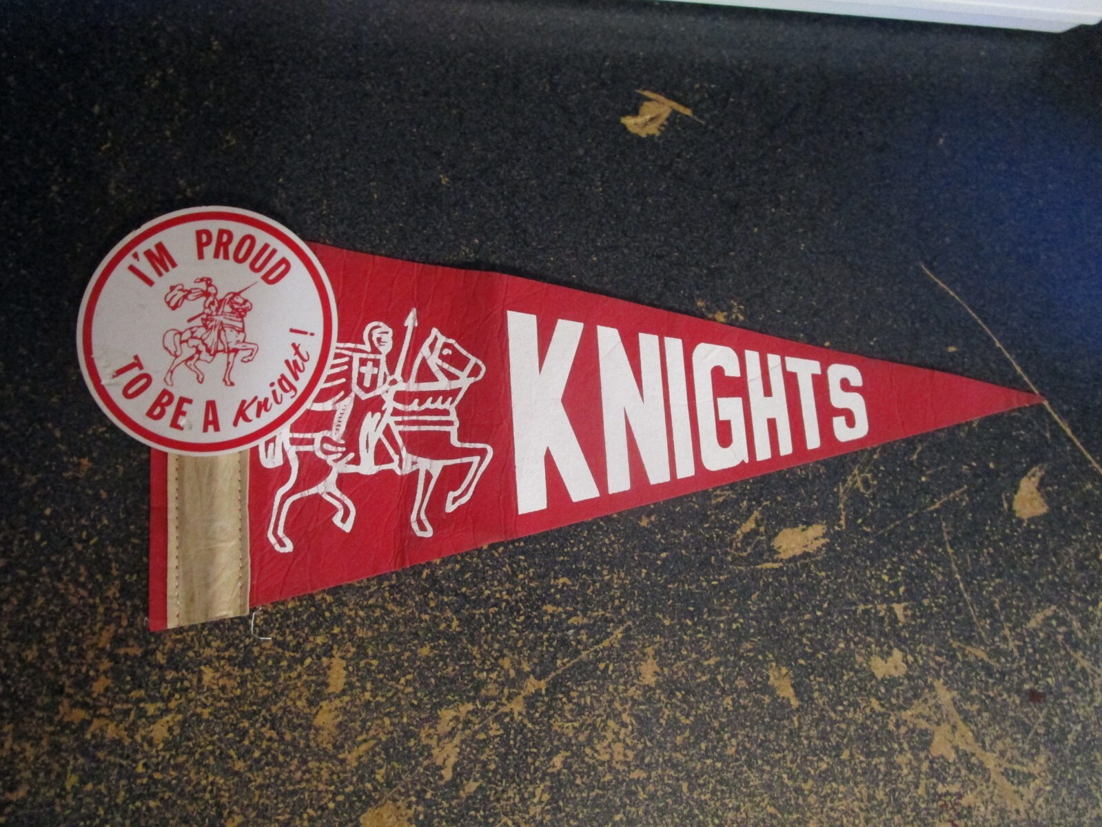 Vintage "All The Right Moves" Movie Knights Pennant & Pin-Johnstown PA ...