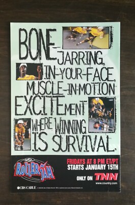 WSL Roller Jam TNN Television TV Full Page Original Ad | eBay