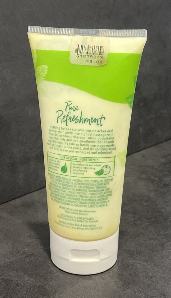 Bath & Body Works Pure Refreshment Massage Lotion 6 oz | eBay