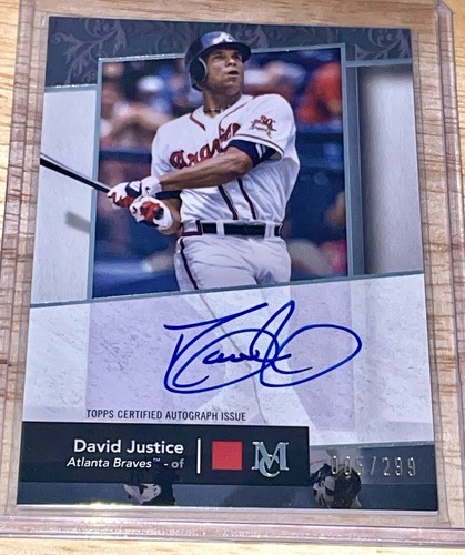 2024 Topps Museum Collection Archival Autograph David Justice #AA-DJ ...