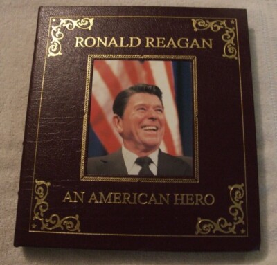 Ronald Reagan- An American Hero- Easton Books- Leather Bound | eBay