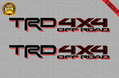 TRD 4x4 Off Road Decal Set Fits 2016 - 2020 Tacoma Tundra Sticker Black ...