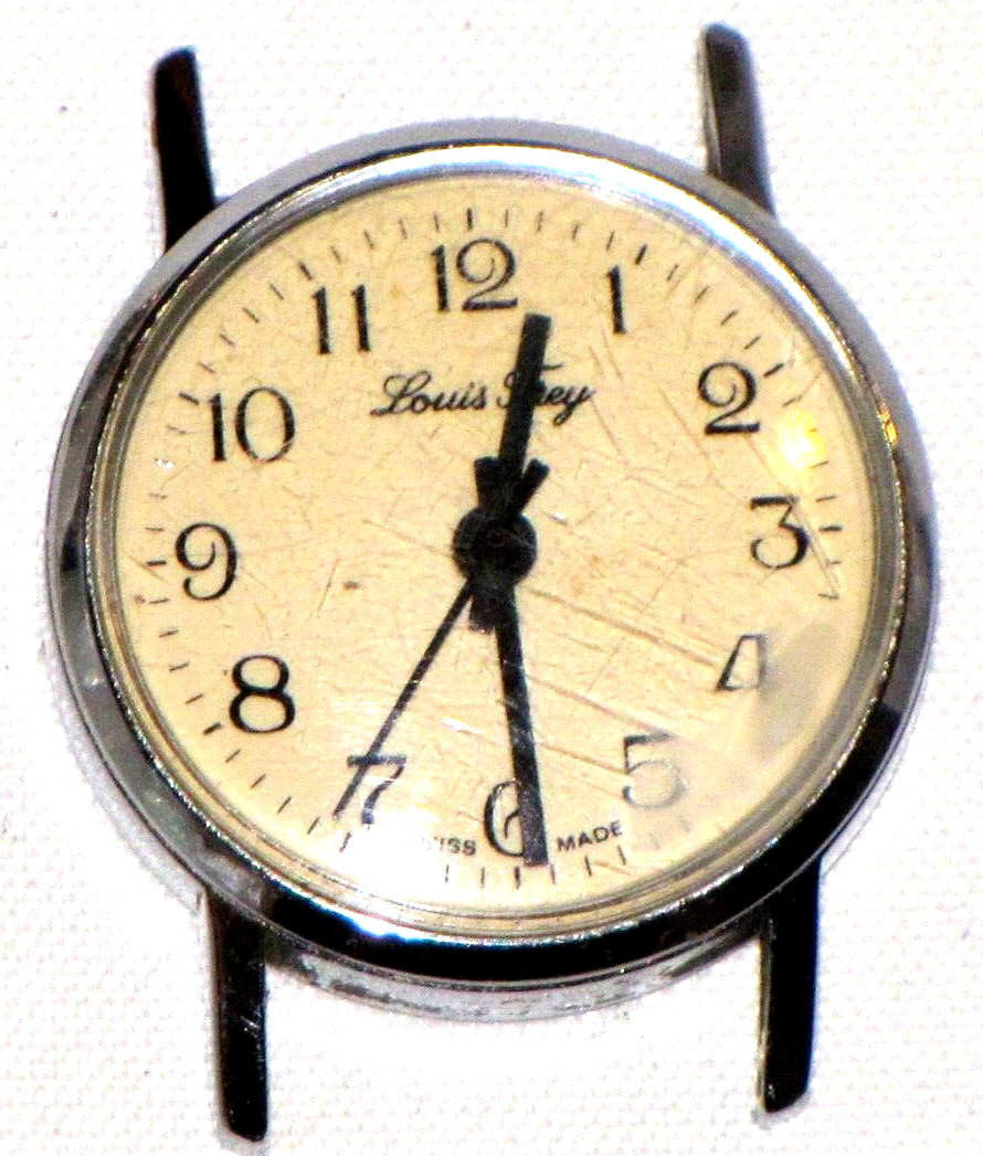 Vintage Louis Key Swiss Automatic Mens Watch Silver P… - Gem