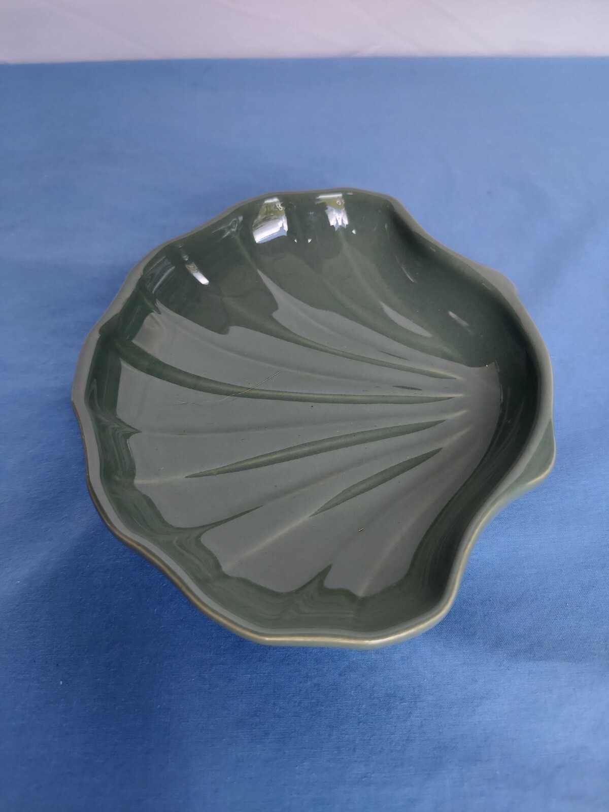 Pfaltzgraff Green Sea Shell Soap Dish 6" X 5"in. | eBay