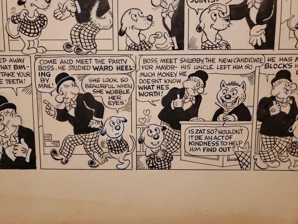 SNUBBY Sunday Comic Strip Original Art 1942-1956 MAL EATON Run For ...