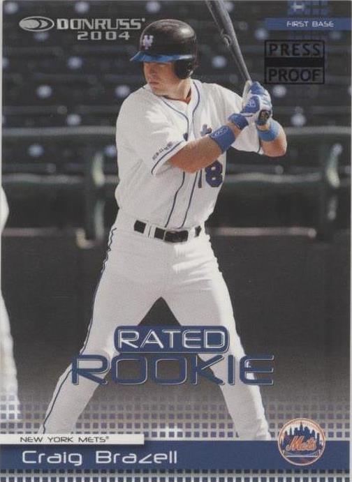 2004 Donruss - Rated Rookie Craig Brazell #41 Black Press Proof /10 for ...