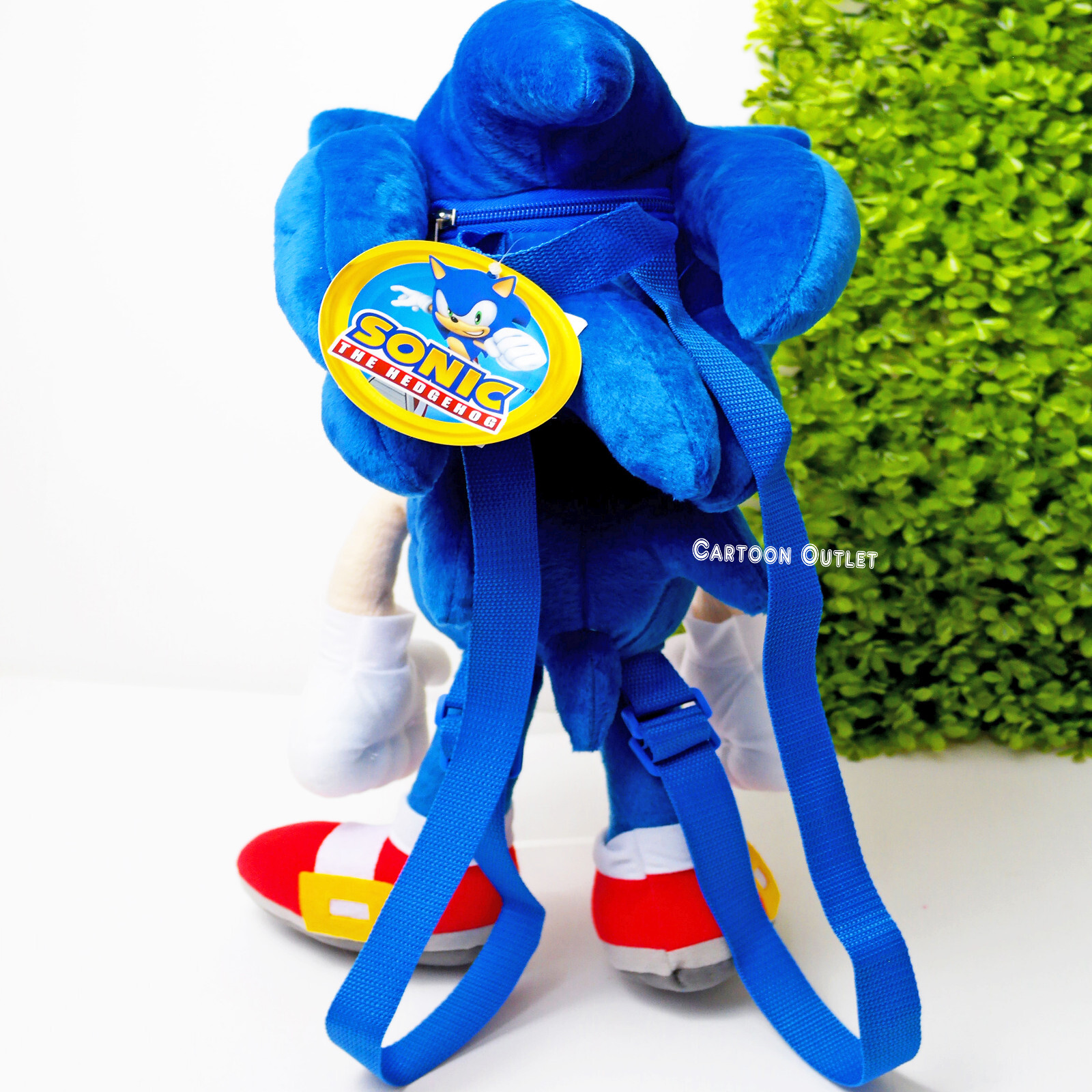 Sonic the Hedgehog Plush Backpack 18" Figure Stuffed Doll Jumbo Sega ...