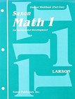Saxon Math 1, student workbook part 1 - Paperback By Nancy Larson ...