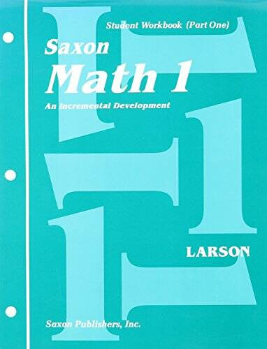 Saxon Math 1, student workbook part 1 - Paperback By Nancy Larson ...