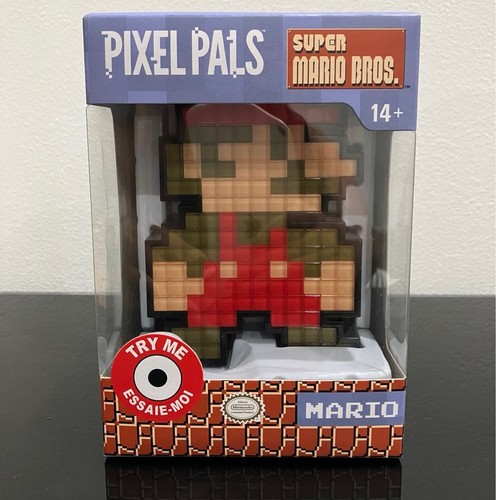 Pixel Pals 009 Super Mario Bros Mario Light Up Figurine Nintendo 8-Bit ...