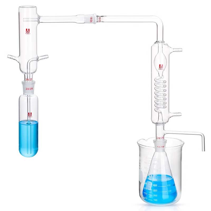 Steam Distillation Glassware Kit with Heating Reactor for Laboratory ...