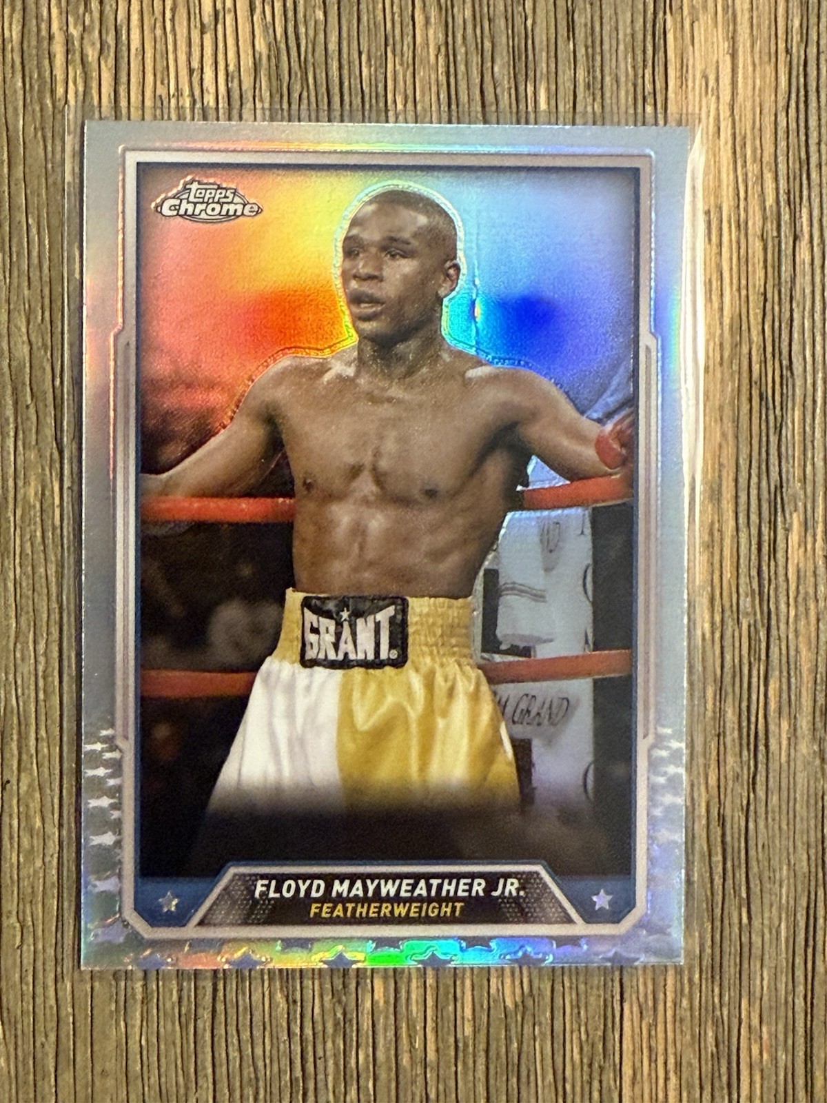 Floyd Mayweather Jr. 2024 Topps Chrome #33 Green Refractor /99 Price ...