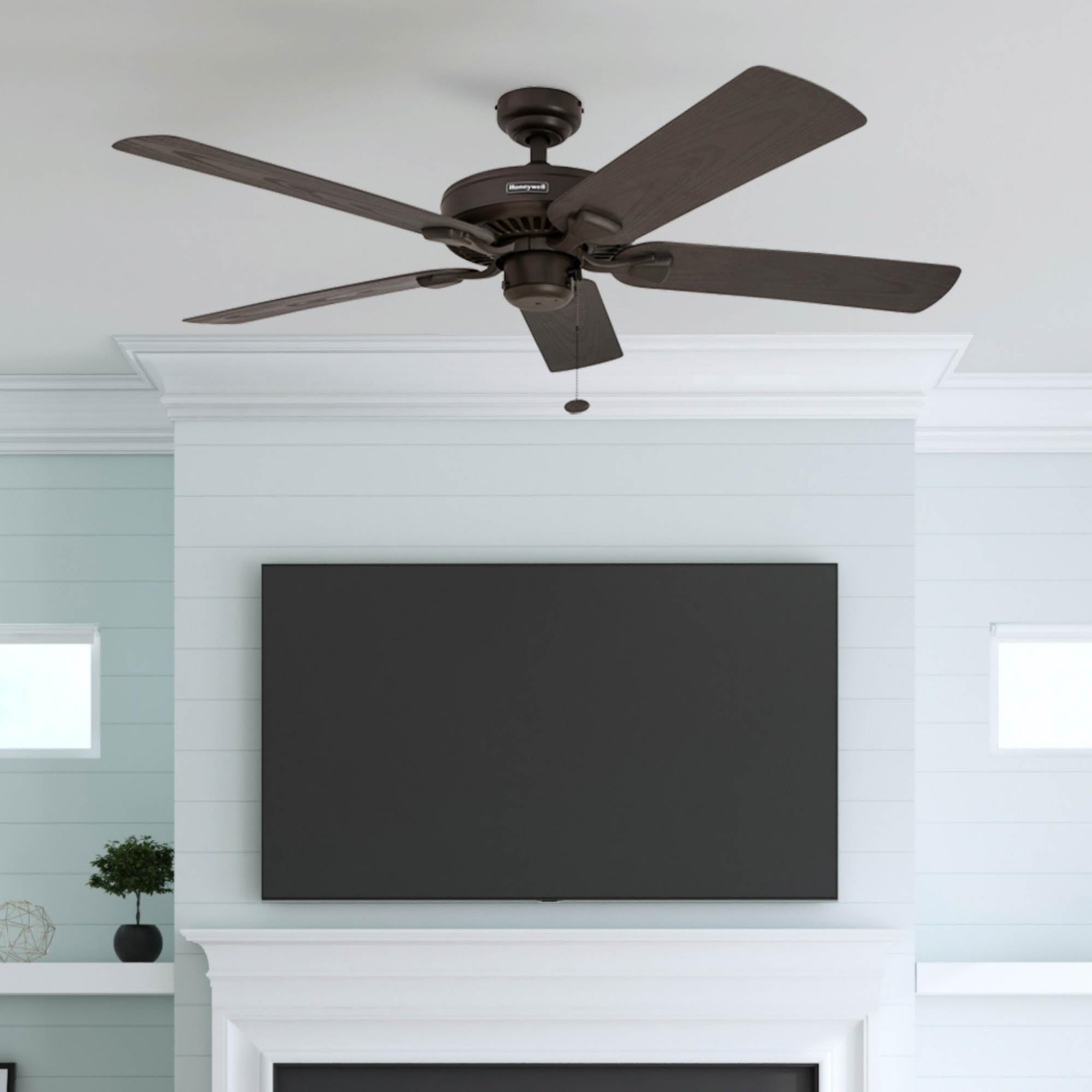 Belmar 52 Inch Ceiling Fan Without Light, Outdoor Ceiling Fan with Pull ...