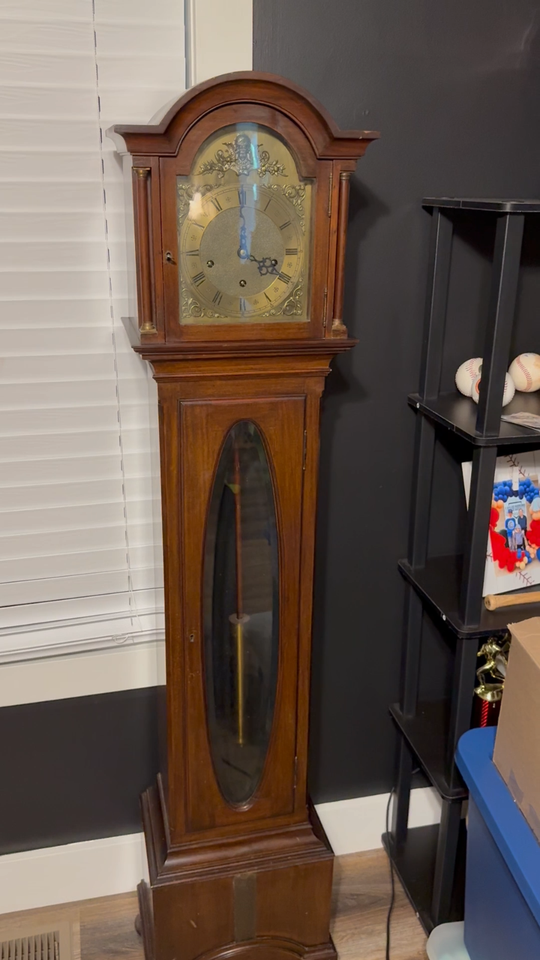 EMBEE Grandfather Antique Clock In Excellent Condition | eBay