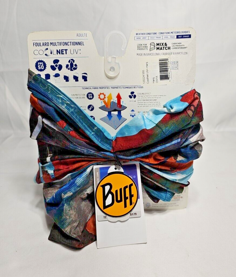 BUFF Coolnet UV+ Multifunctional Active Cooling Headwear UPF 50 HARQ | eBay