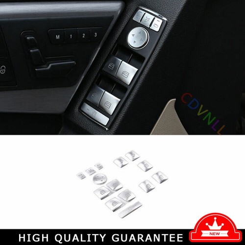 For Benz GLE GLS 2016-2019 Matte Silver Window Lift Panel Switch Button ...