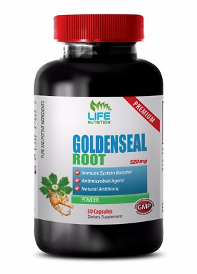 Yellow Root - Goldenseal Root Powder Pills 520mg - Anti-Microbial ...