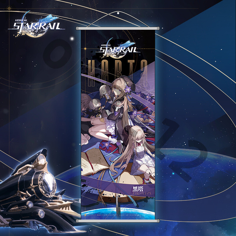 Honkai: Star Rail Anime Adorn Wall Hanging Poster Cloth Cospaly Placard ...