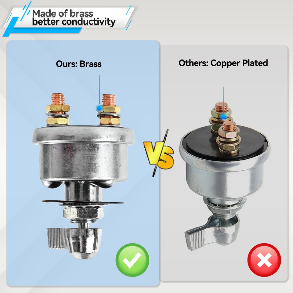 300A-12V High Current Master Battery Disconnect Switch Heavy Duty Power ...