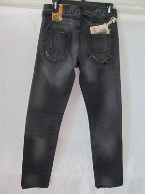Men's PRPS Rambler Slim Fit Jeans -Button Fly-Distressed Gray-Size 28- NWT $189 | eBay
