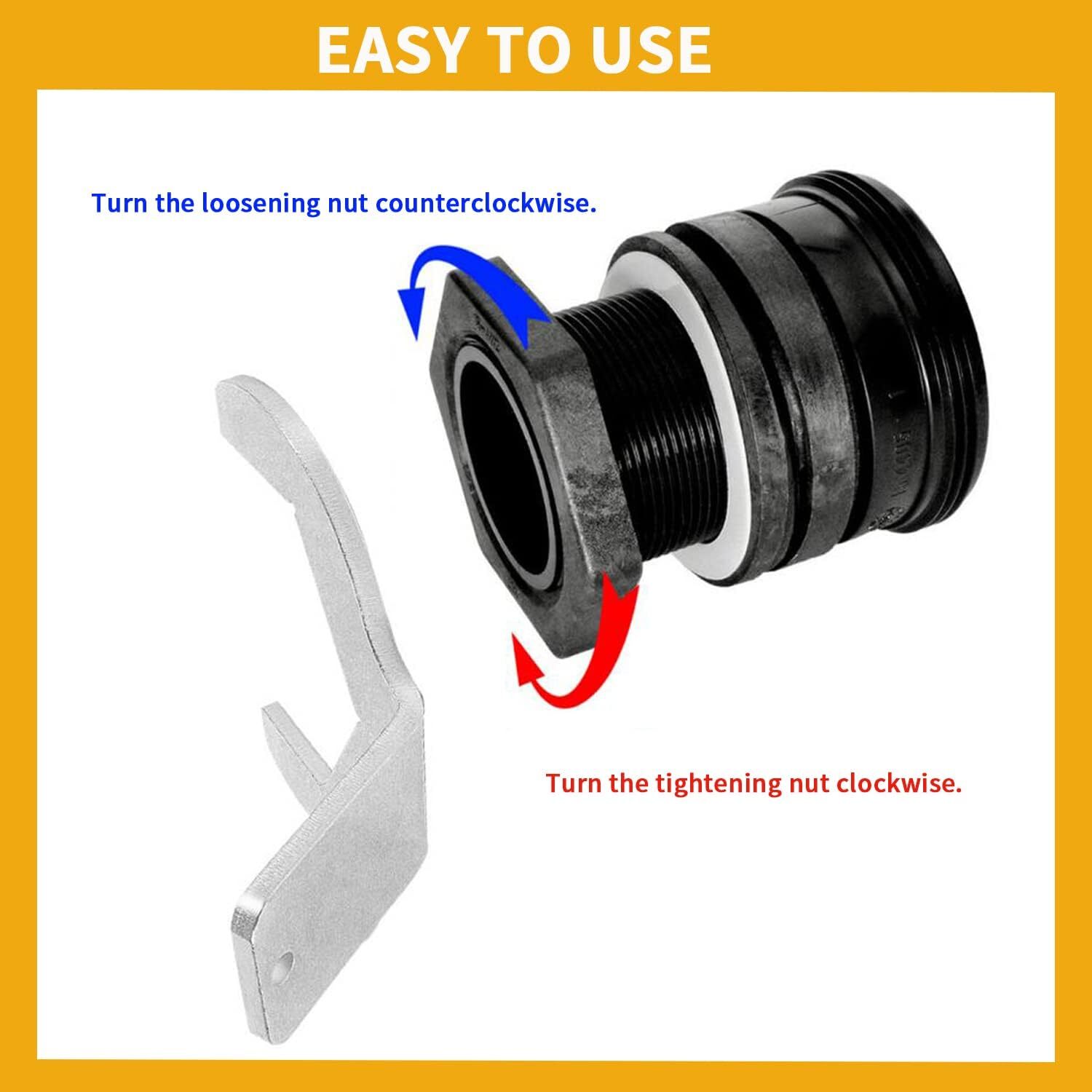 For Pentair/PacFab Interior Bulkhead Nut Metal Wrench/Removal & Install ...