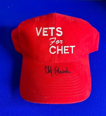Vets for Chet Signed Cap/Hat Chet Edwards RARE HTF | eBay