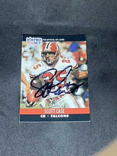 Scott Case 1990 Pro Set #427 Atlanta Falcons Auto Autographed Signed ...