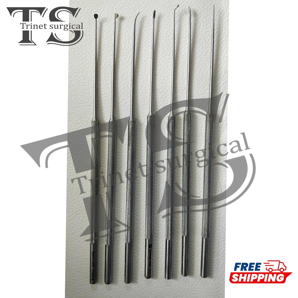 Micro Ear Pick Needles Set of 7 Pc Myringotomy ENT Instruments | eBay